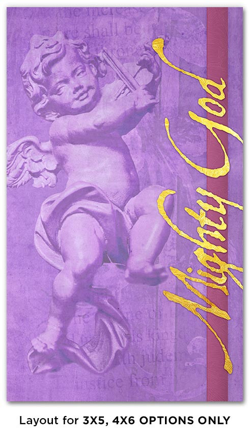 P-NOC003 Mighty GOD - ChurchBanners.com
