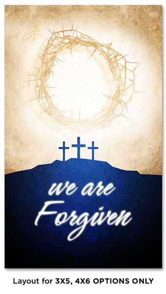 E139 We are Forgiven - Easter Banner - ChurchBanners.com