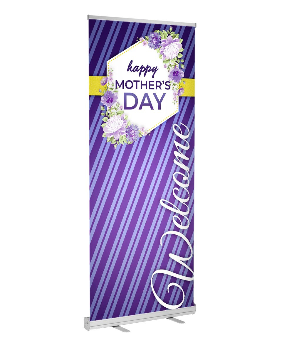 Welcome Mother's Day - D2 Retractable - MD025 - ChurchBanners.com