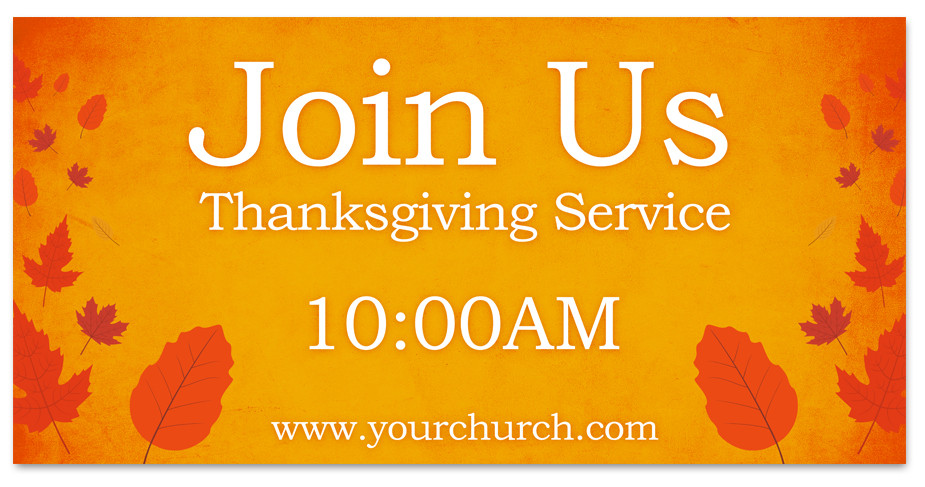 Join Us - Outdoor Fall Banner - HVB015 - ChurchBanners.com