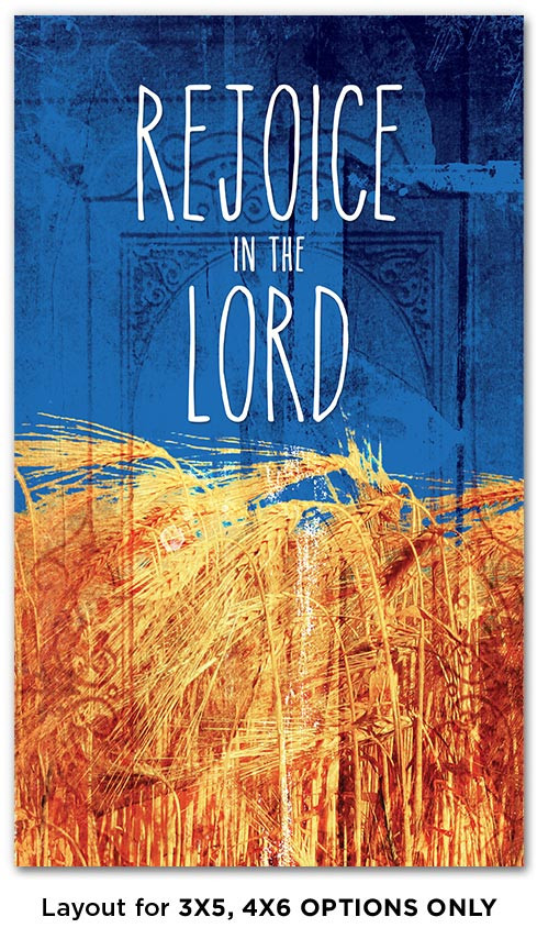 HB094 - Rejoice in the Lord - Harvest Banner - ChurchBanners.com