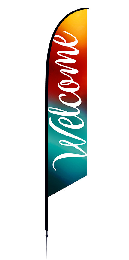 Welcome - Feather Banner - Fall Series 32 - ChurchBanners.com