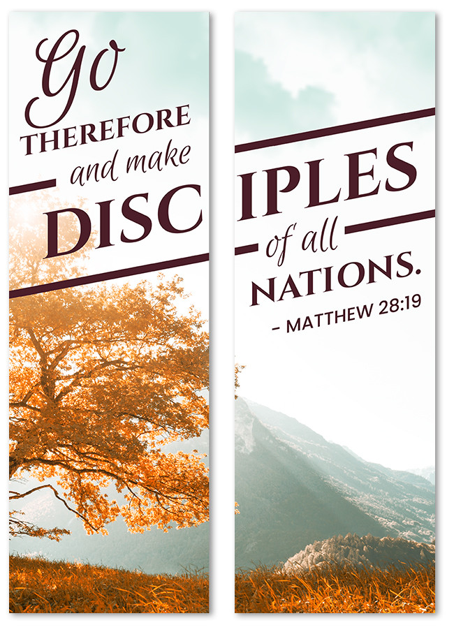DC096 Go therefore-Tree - Church Banners