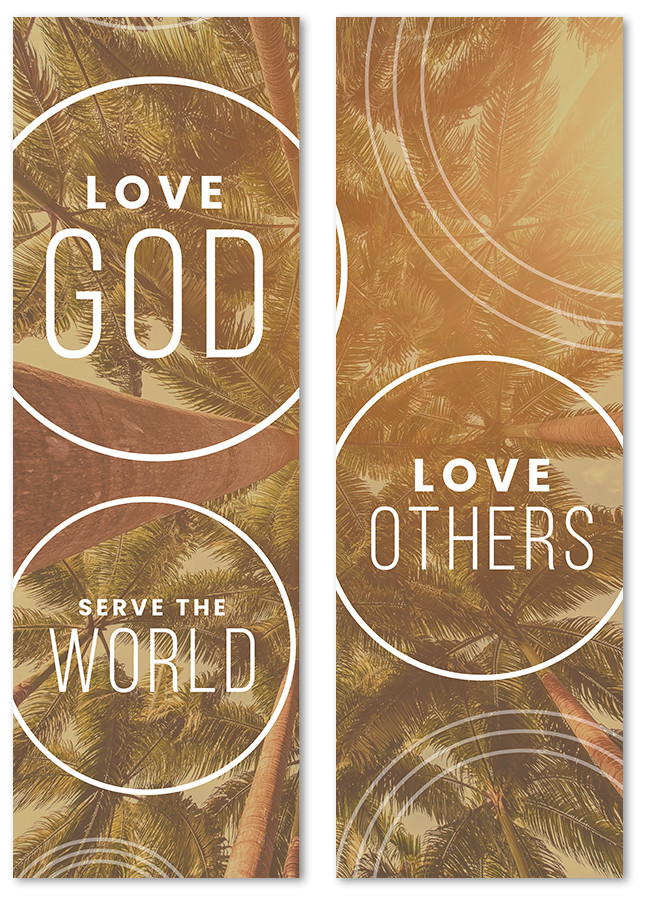 Roadside Banner Frame With Two Graphics Church Banners Church Banners