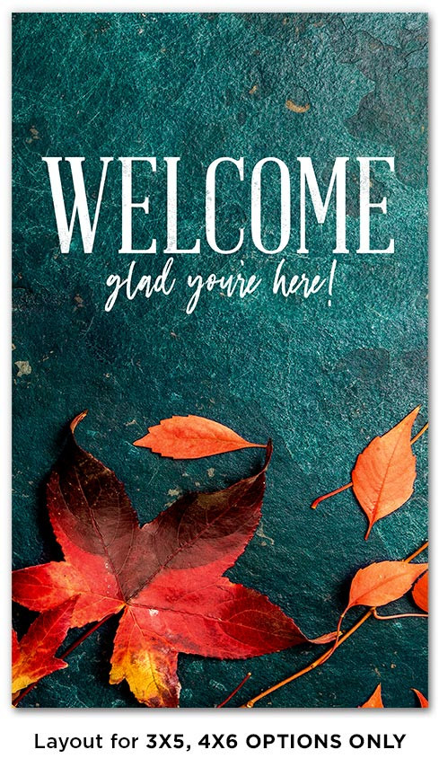 HB188 Welcome - Fall Banner - ChurchBanners.com