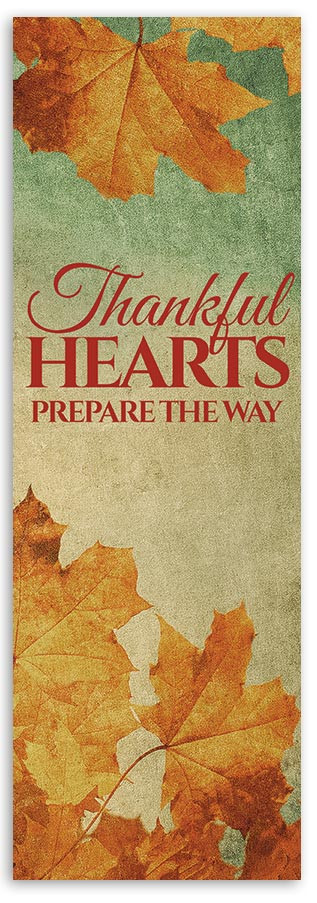 HB223 Thankful Hearts - Fall Banner - ChurchBanners.com