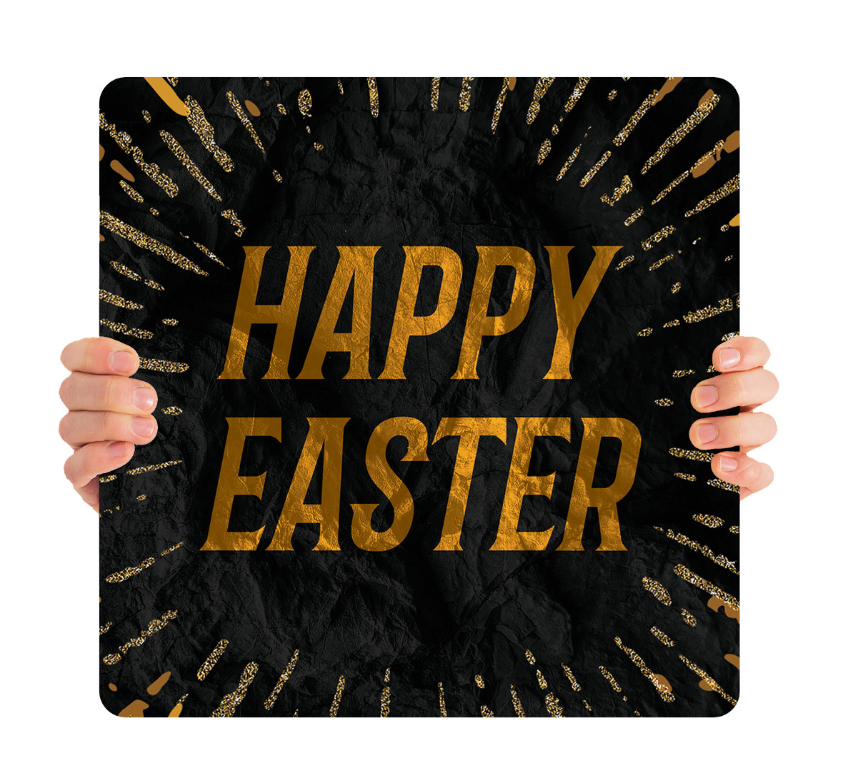 Happy Easter - Handheld Sign - HHE054 - ChurchBanners.com