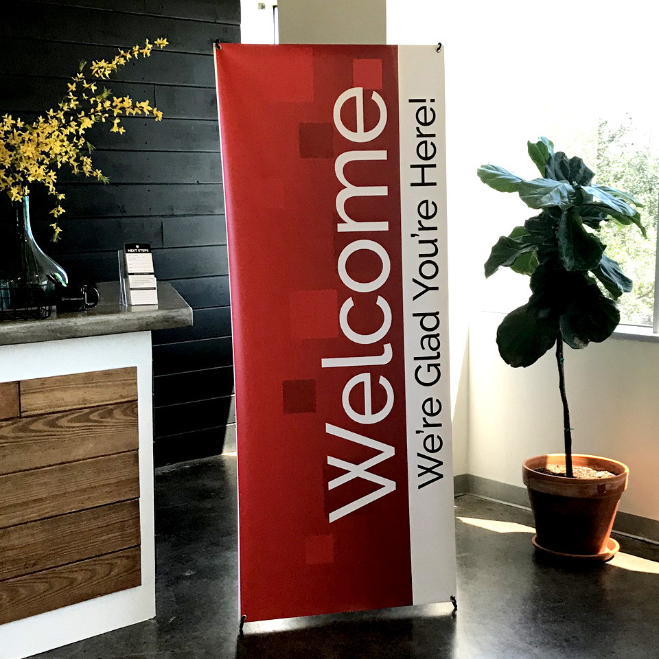 X Stand Banner Replacement | Cheap Banner Stand | Church Banners