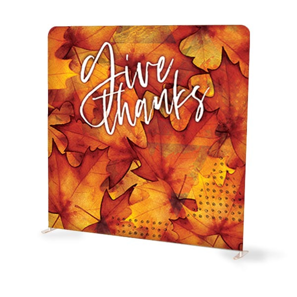 Give Thanks - Tension Backdrop Display - HB220 - ChurchBanners.com