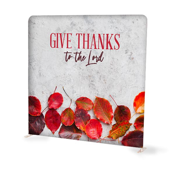 Give Thanks - Tension Backdrop Display - Fall Series 10 - ChurchBanners.com