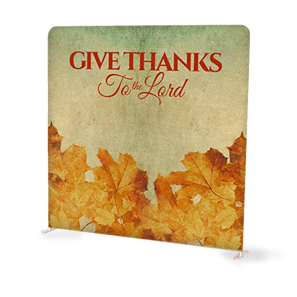 Give Thanks - Tension Backdrop Display - Fall Series 12 - ChurchBanners.com