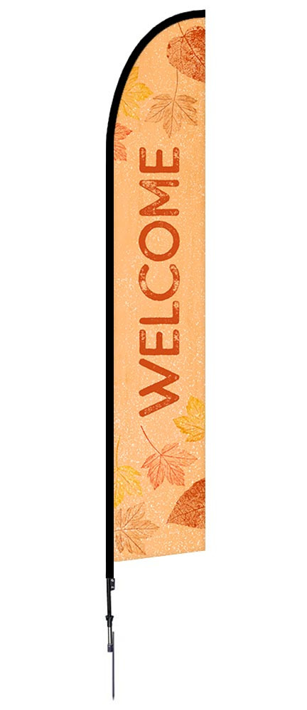 Welcome - Feather Banner - Fall Series 27 - ChurchBanners.com