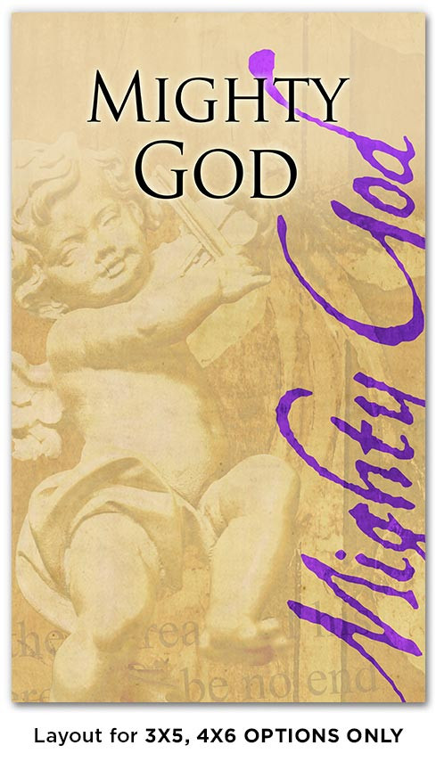 PT-NOC003 Mighty God - ChurchBanners.com