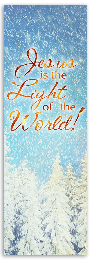 BC064 Jesus is the Light of the World - ChurchBanners.com