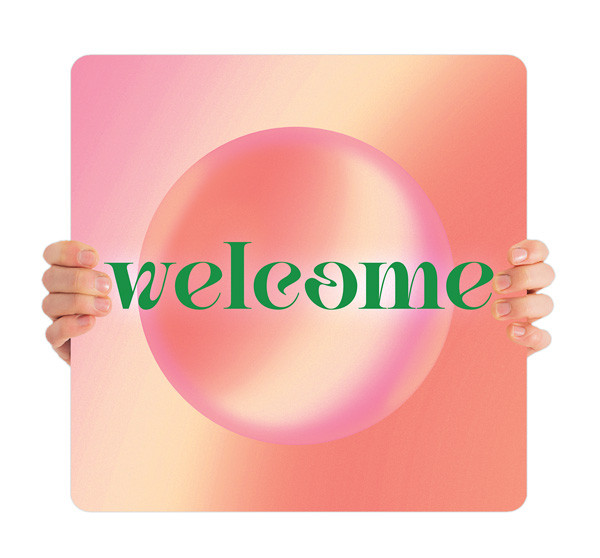 Welcome - Handheld Sign - HH101 - ChurchBanners.com