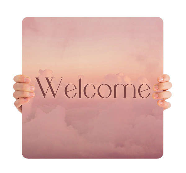 Welcome - Handheld Sign - HHE121 - ChurchBanners.com