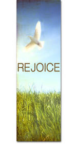 E043 Rejoice Dove Field Sunshine Easter Praise Banners