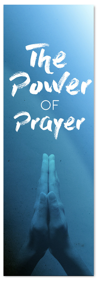 PR004 Power of Prayer Blue - ChurchBanners.com
