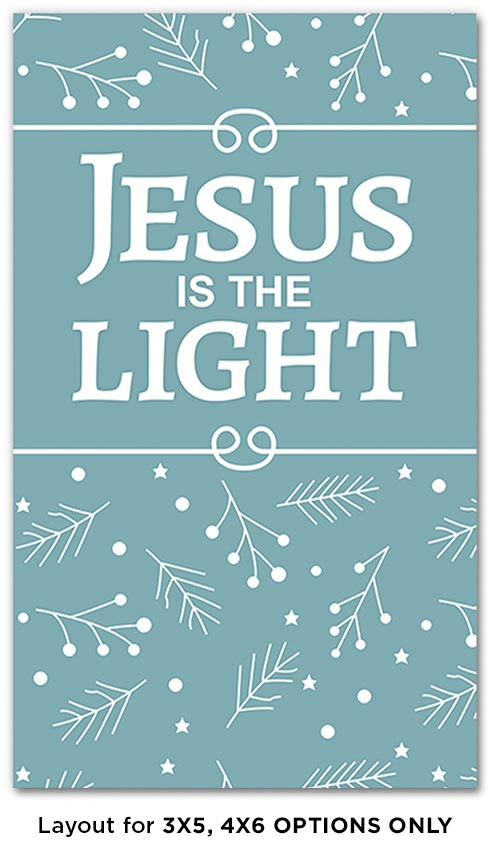 CB075 Jesus is the Light - ChurchBanners.com
