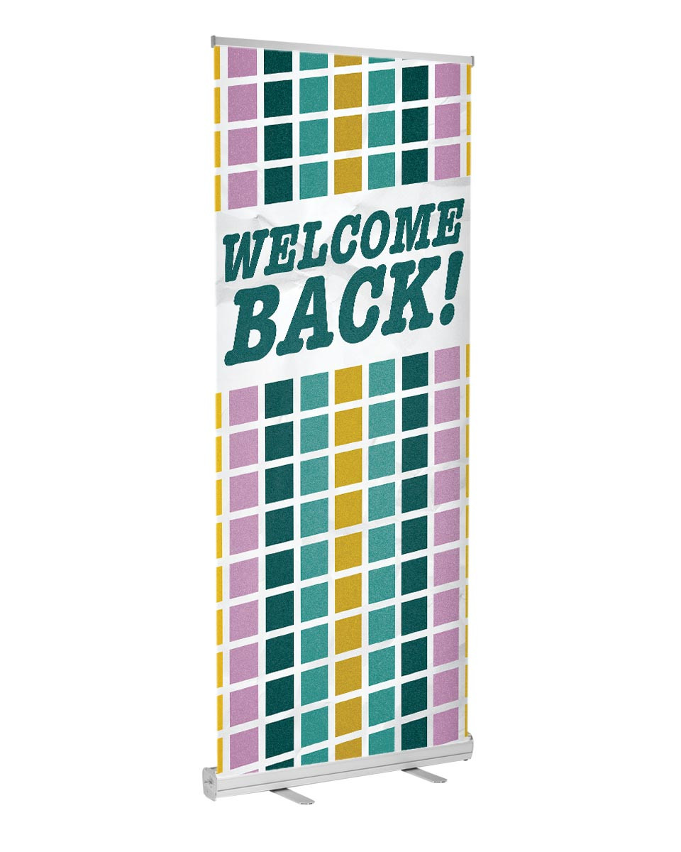 Welcome Back - D2 Retractable - RS03 - Church Banners