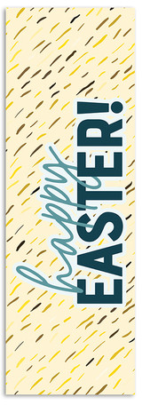 Yellow Confetti - Set of 4 - E370 - Easter Banners - ChurchBanners.com