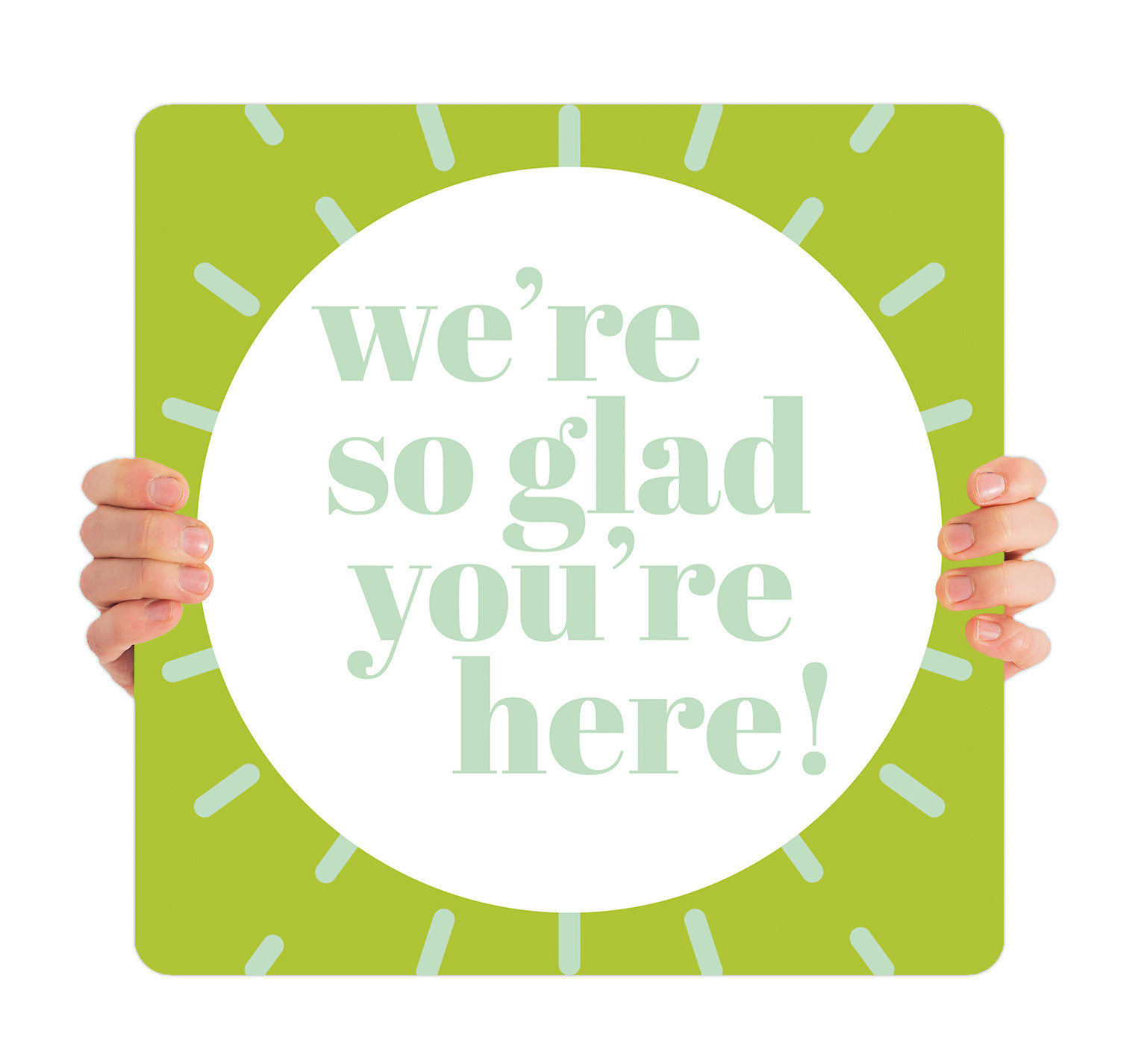 WC015 We're Glad Tree - ChurchBanners.com