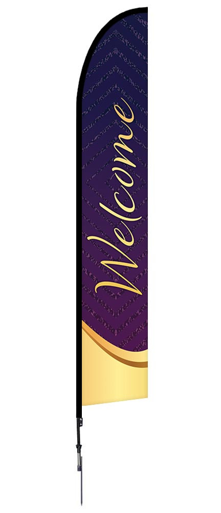 Welcome - Feather Flag - Style 30 - ChurchBanners.com