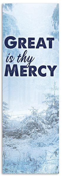 SW005 Great is Thy Mercy - ChurchBanners.com
