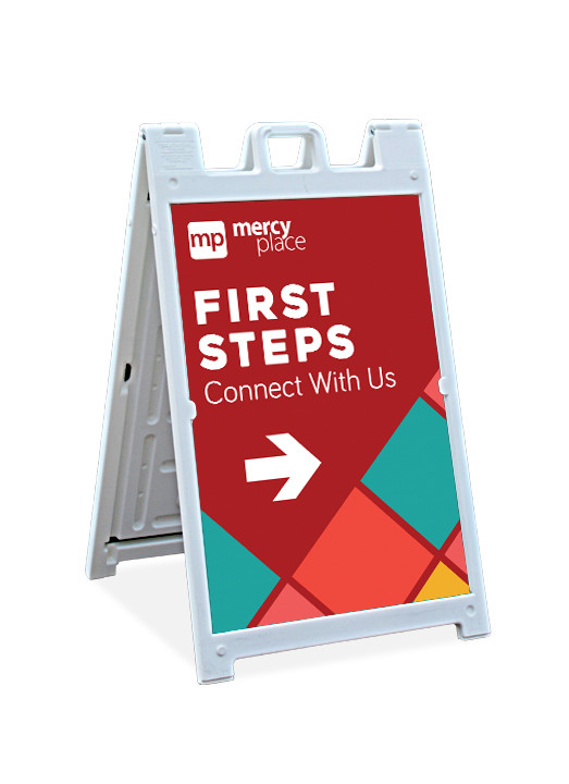 Sidewalk Sandwich Board Signs | ChurchBanners.com