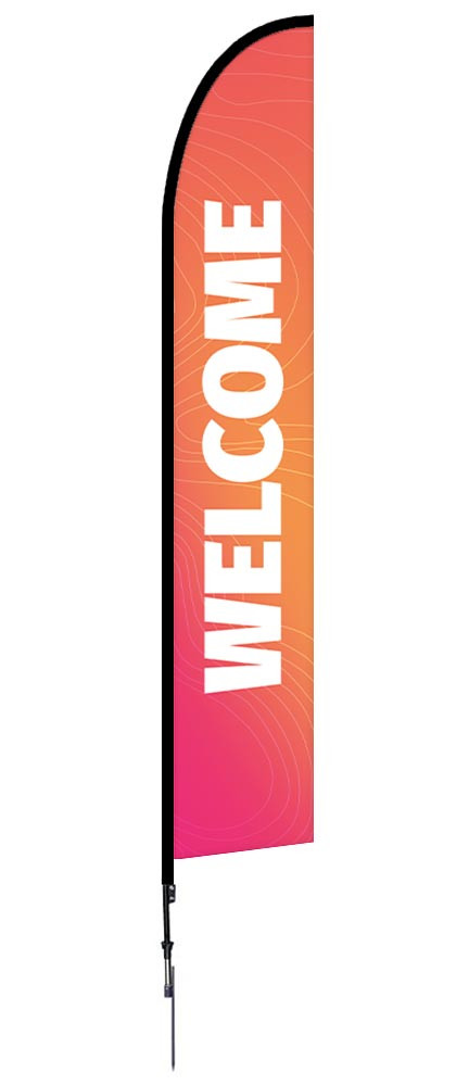 Welcome - Feather Flag - Style 30 - ChurchBanners.com