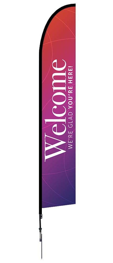 Welcome - Feather Flag - Style 5 - ChurchBanners.com