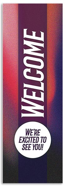 Welcome Indoor Church Banners | ChurchBanners.com