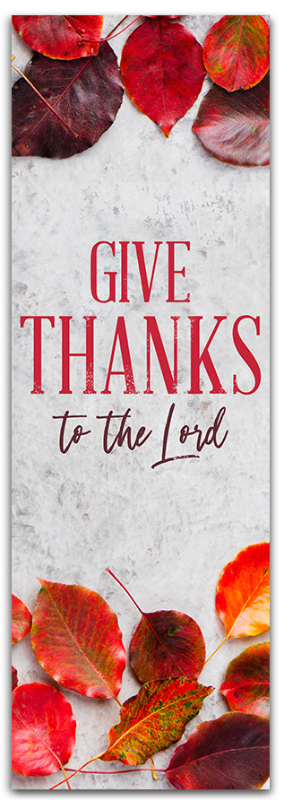 CV HB018 Give Thanks - ChurchBanners.com