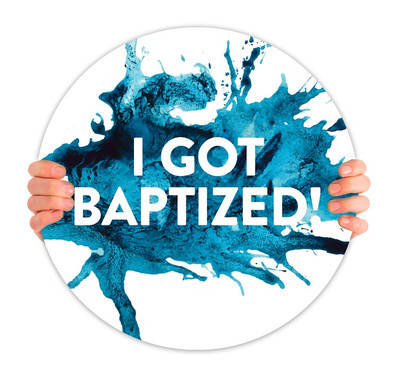 Baptism Handheld Signs | ChurchBanners.com