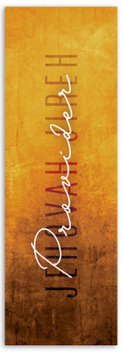 Names of God Banners (Gold Concrete) | ChurchBanners.com