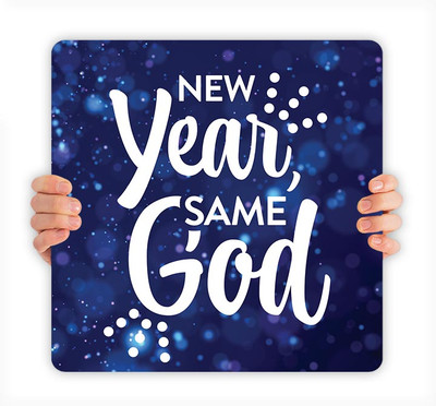 New Year Handheld Signs | ChurchBanners.com