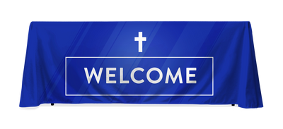 Welcome Table Throws | Printed Tablecloths | ChurchBanners.com