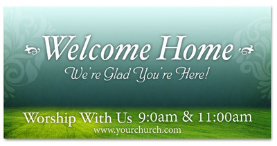 Outdoor Church Welcome Banners | ChurchBanners.com