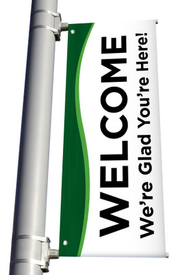 Welcome Light Pole Banners | ChurchBanners.com