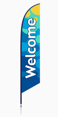 Welcome Feather Flags & Banners | ChurchBanners.com