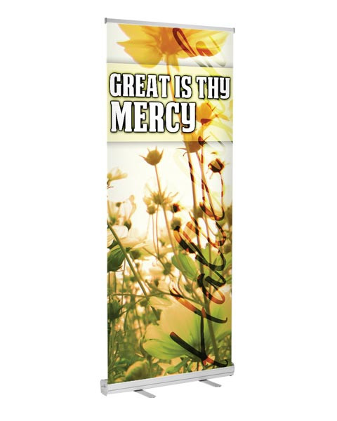 SW005 Great is Thy Mercy - ChurchBanners.com