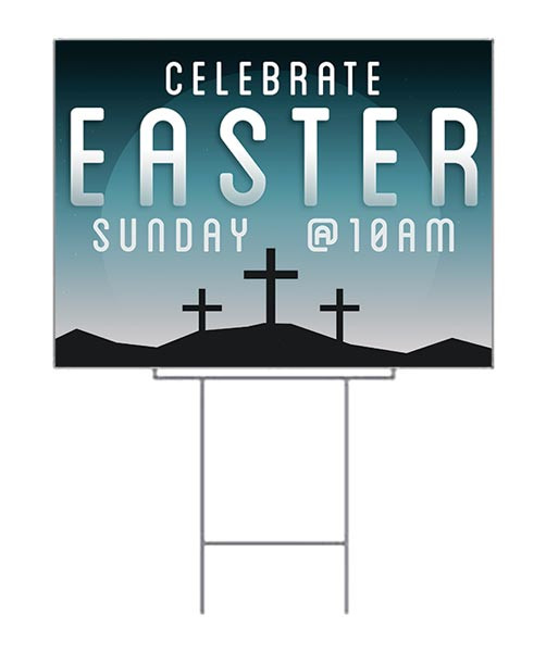 Church Yard Signs | Easter Paint Design | ChurchBanners.com
