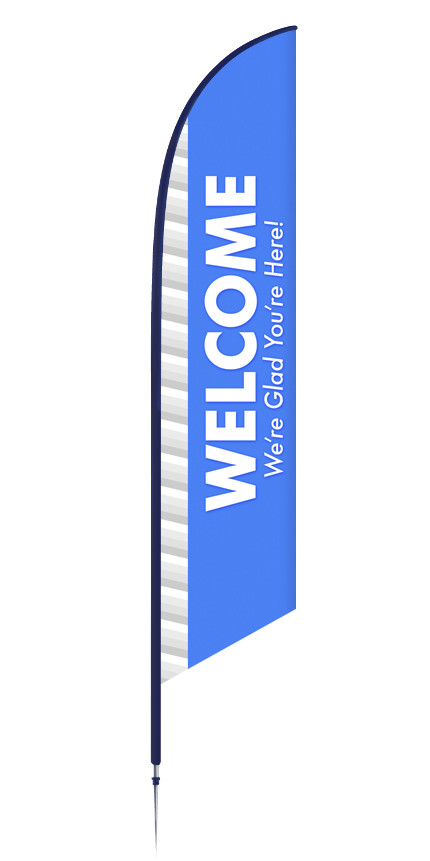 Welcome - Feather Flag - Style 5 - ChurchBanners.com