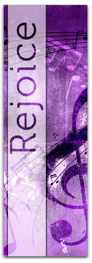 BC150 Rejoice Purple Set - Easter Banners for churches