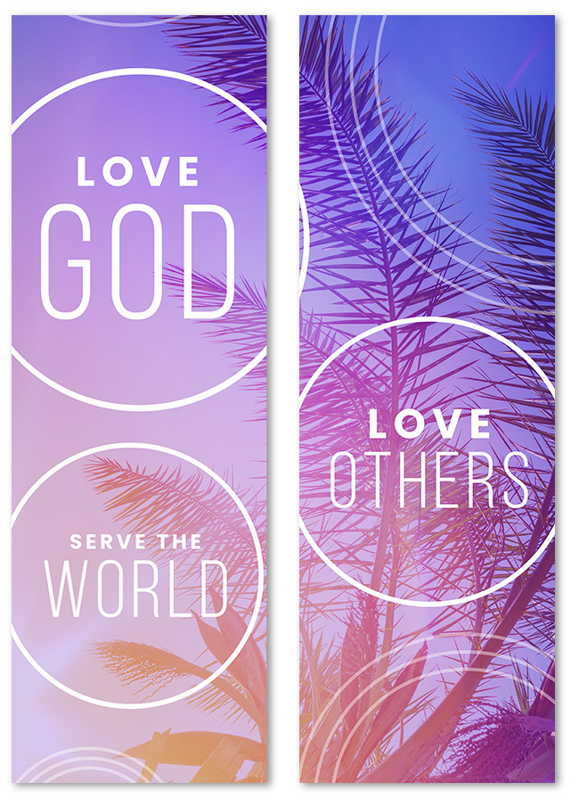 BC122 Love - ChurchBanners.com