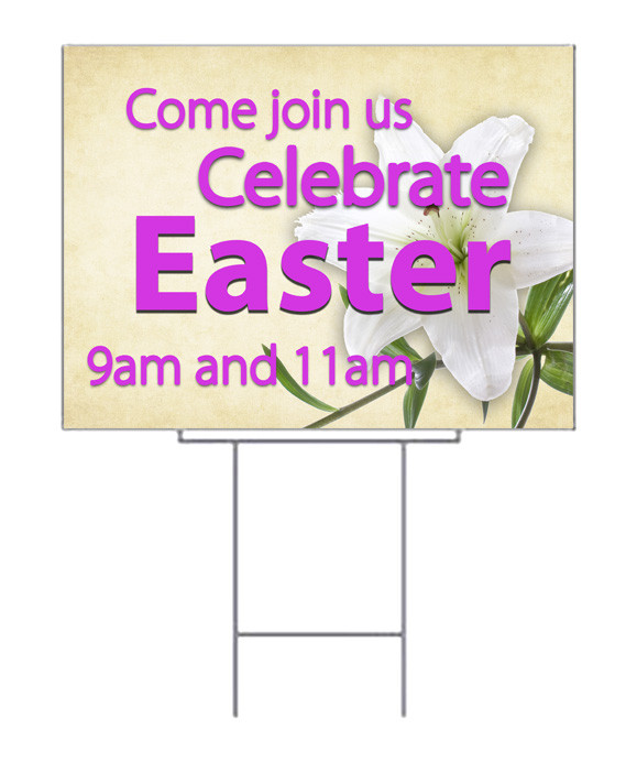 Buy High Quality Easter Yard Signs - Church Banners