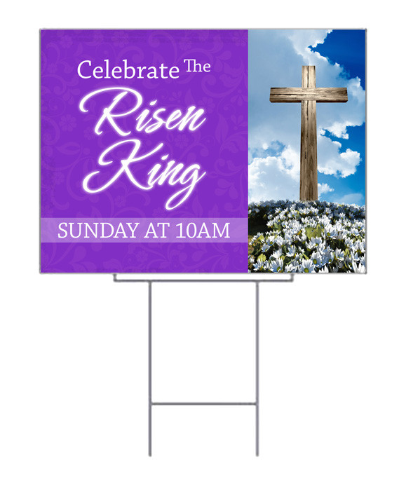 Buy High Quality Easter Yard Signs - Church Banners