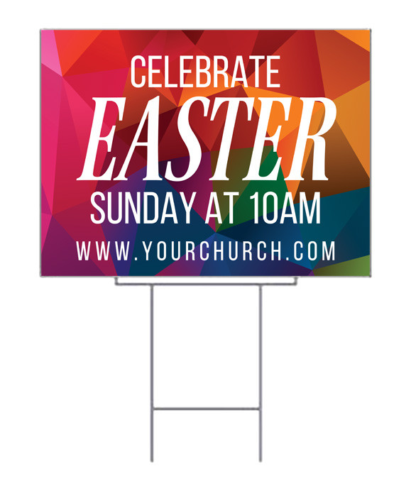 Buy High Quality Easter Yard Signs - Church Banners