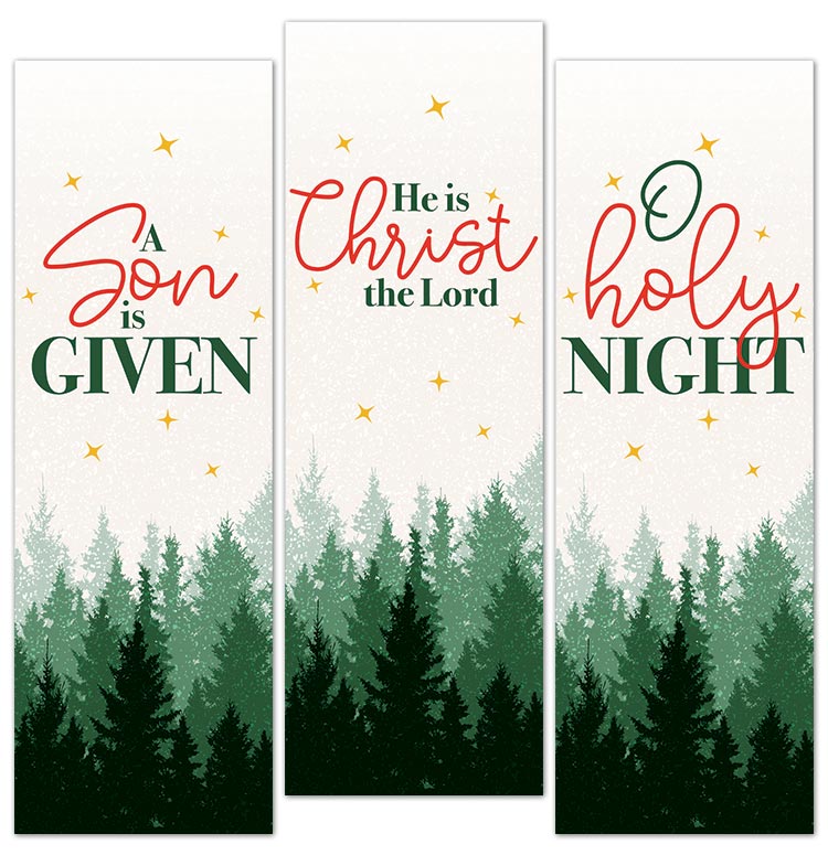 Christmas Banners Sets | Indoor Church Decor | ChurchBanners.com