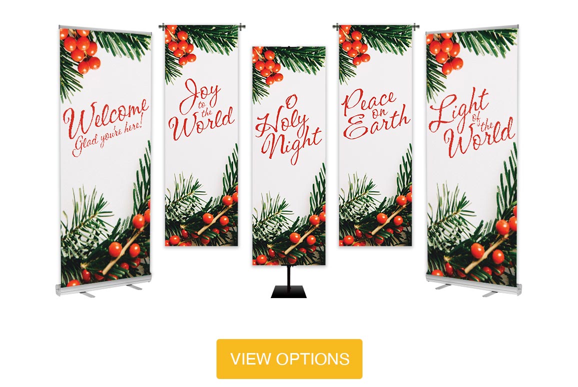 Christmas Design Styles | Indoor Christmas Banners | ChurchBanners.com